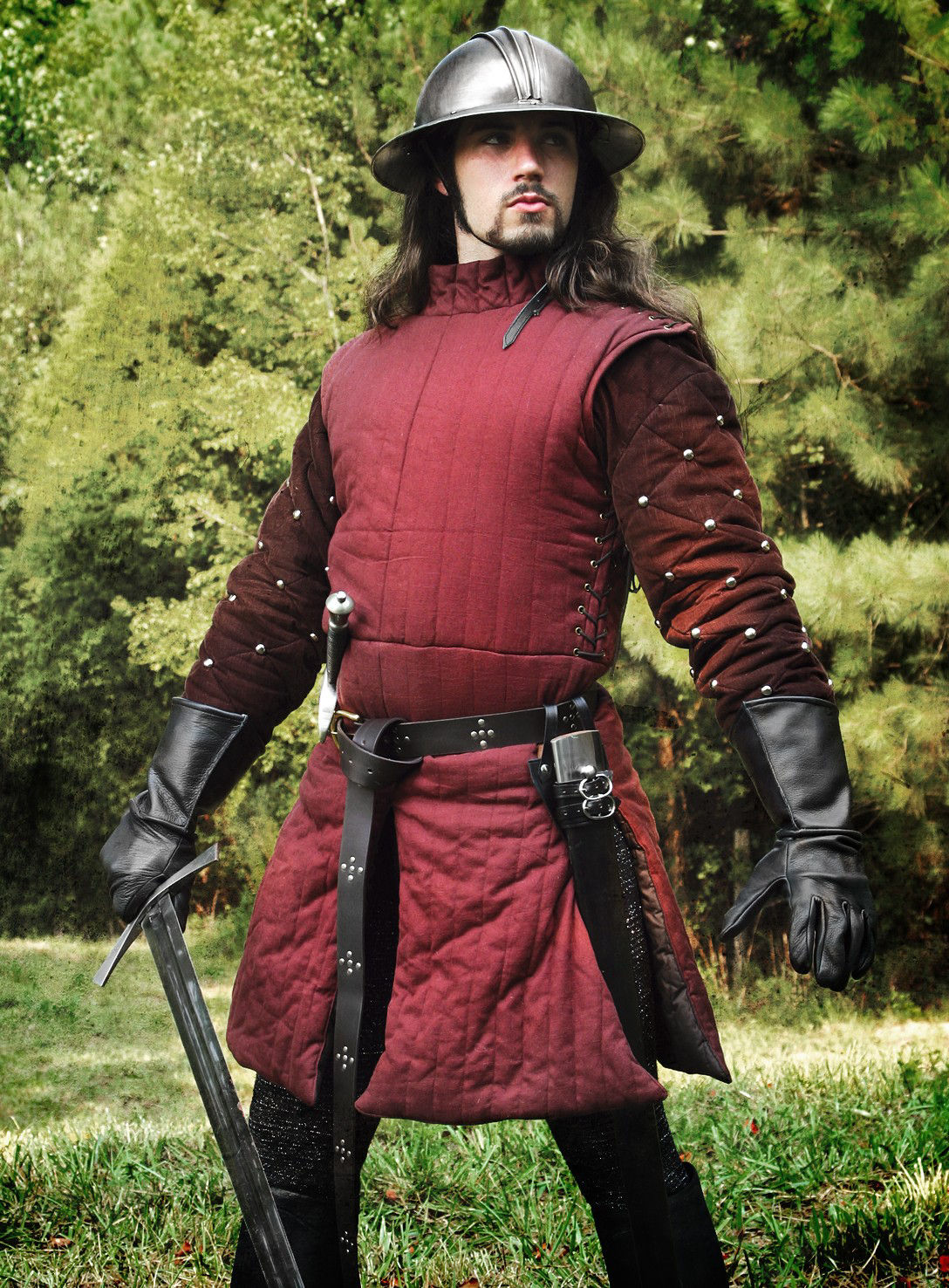 Wine Red Gambeson